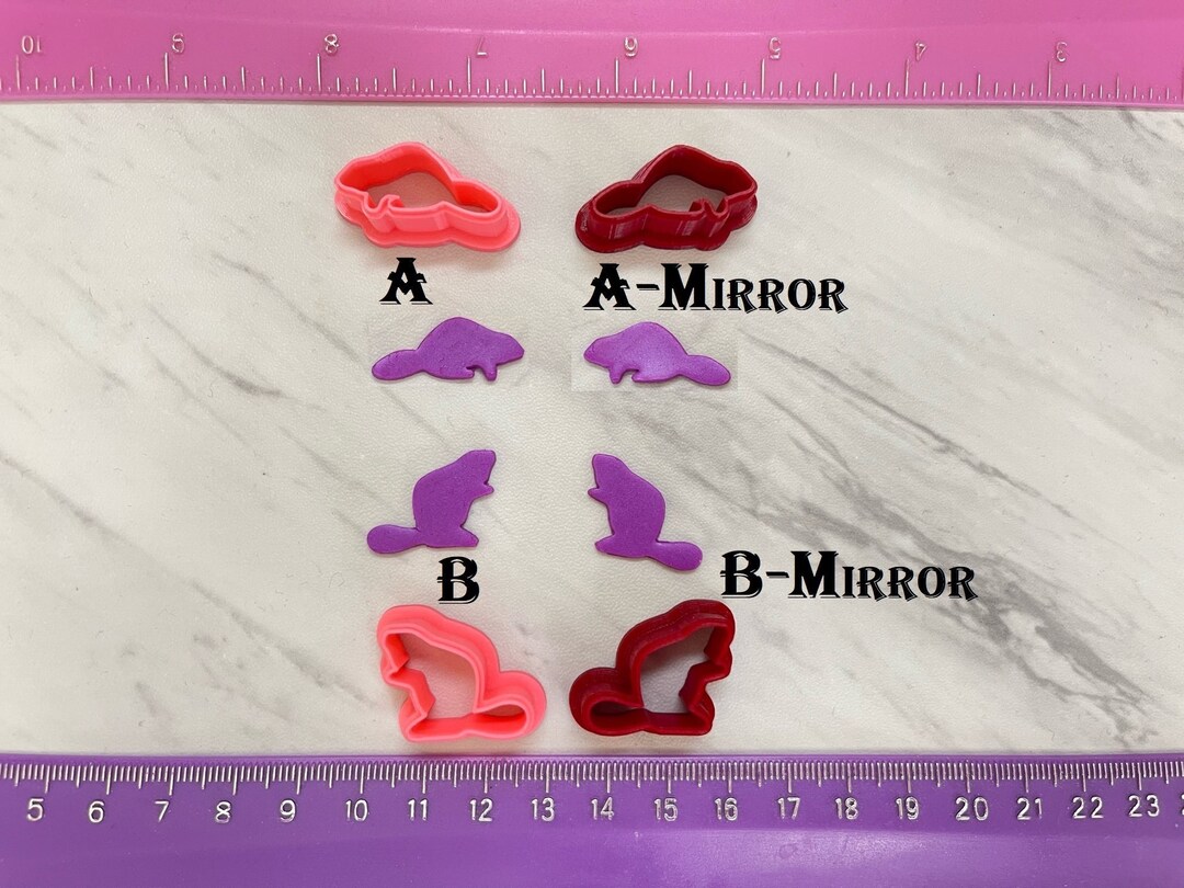 Beaver Cutters Animal for Polymer Clay Jewelry Earring Mini Stud Making ...