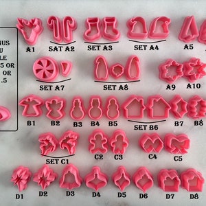 Christmas Cutters Collection Set of 40+bonus for Stud Mini Polymer Clay ...