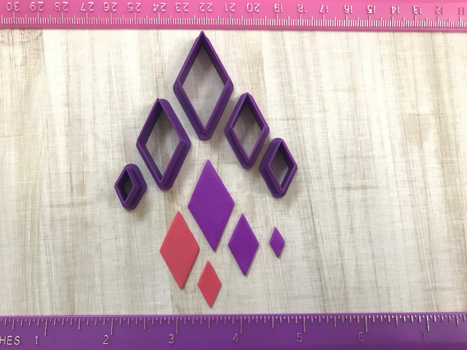 Rhombus Diamond Cutter for Cookie Fondant Cutter or Polymer Clay ...