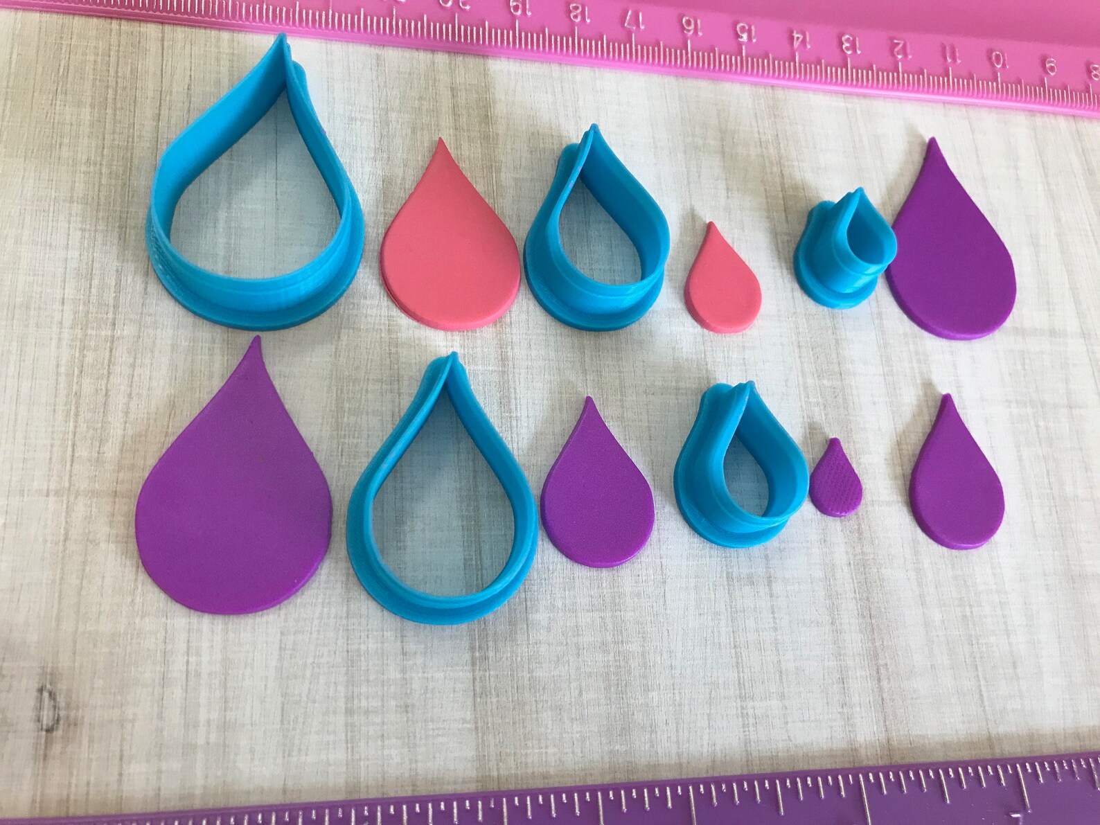 Tear Drop Cutter for Cookie or Fondant & Polymer Clay Jewelry | Etsy