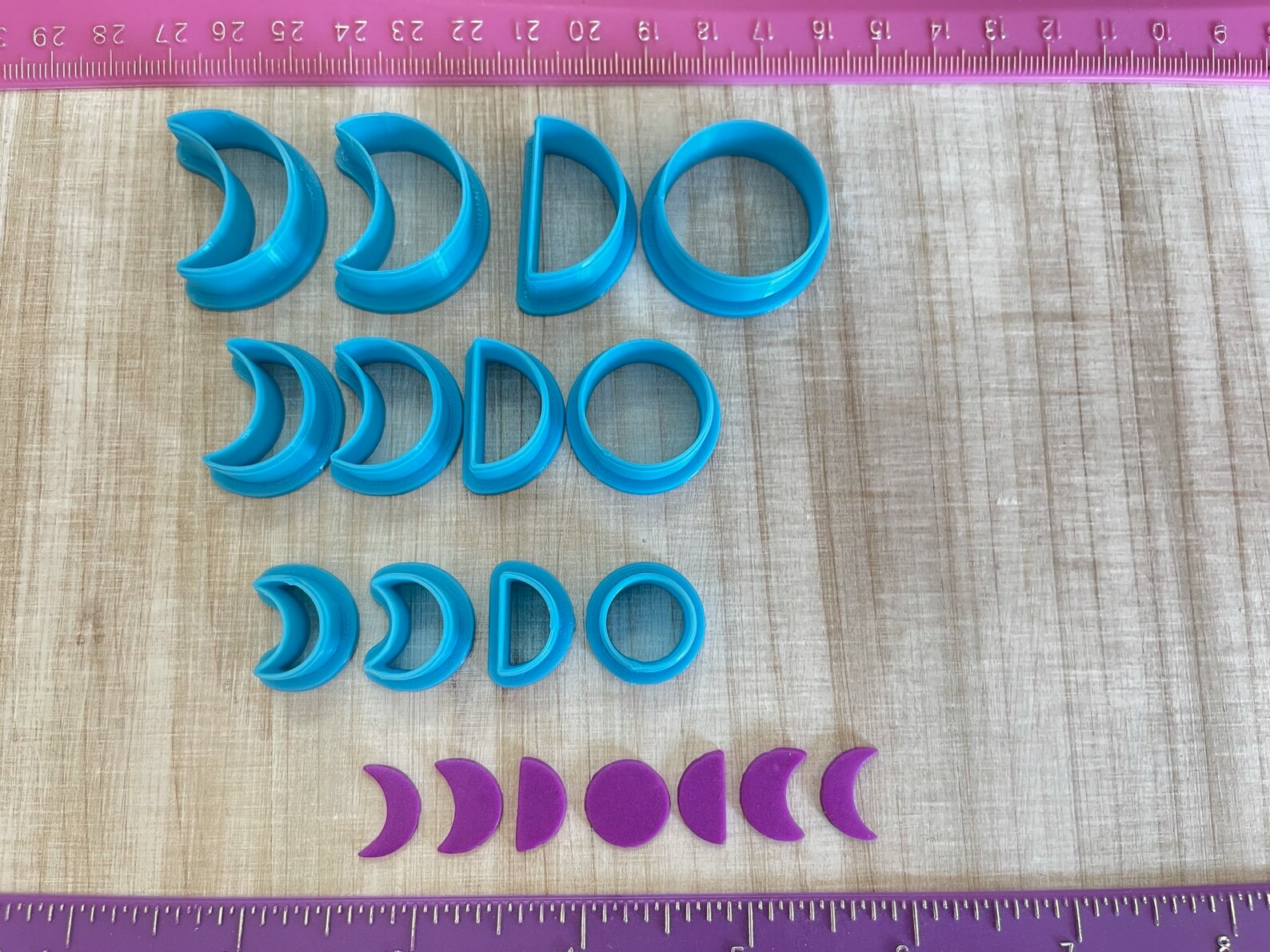 Moon Phases Set Cutters for Polymer Clay Jewelry Earring - Etsy