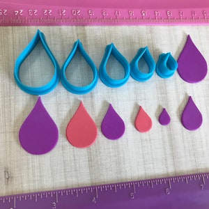 Tear Drop Cutter for Cookie or Fondant & Polymer Clay Jewelry - Etsy