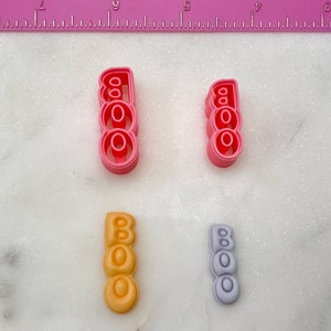 Halloween BOO Cutters for Cookie or Fondant & Polymer Clay, Jewelry ...