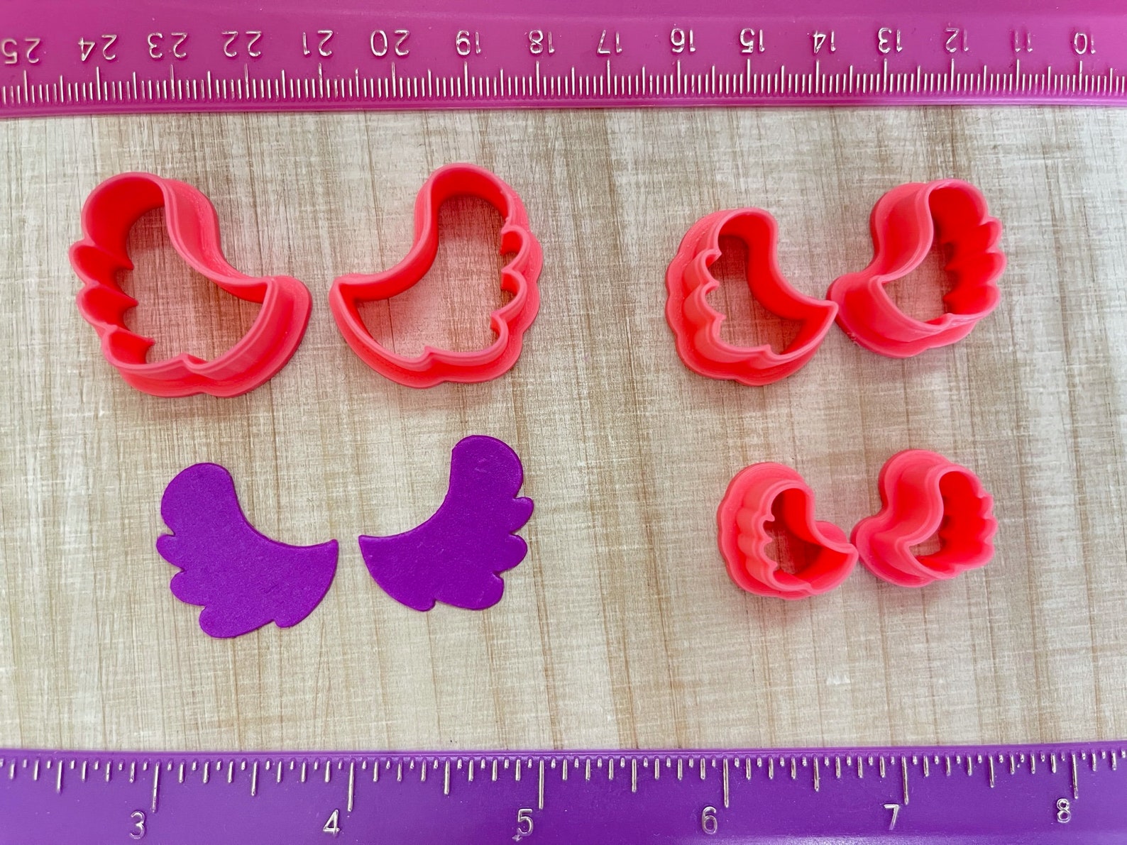 Wings and Angel Wings Set Cutters for Polymer Clay Jewelry Earring ...