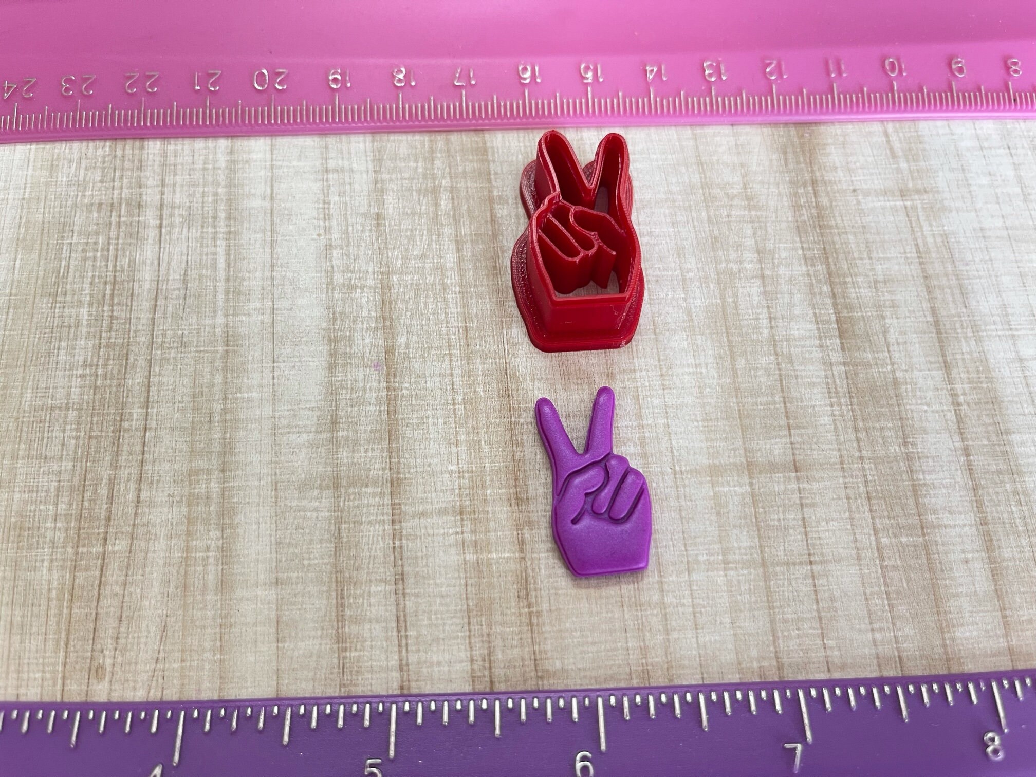 Peace Sign Embossing Cutter for Cookie or Fondant & Polymer Clay ...