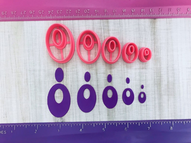 Double Oval Donut Offside Cutter for Polymer Clay Jewelry | Etsy