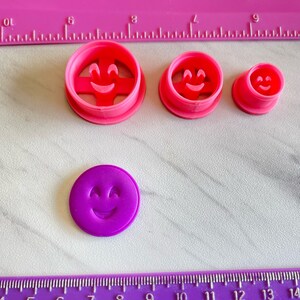 Smiley Embossing Cutters Halloween for Cookie or Fondant & Polymer Clay ...