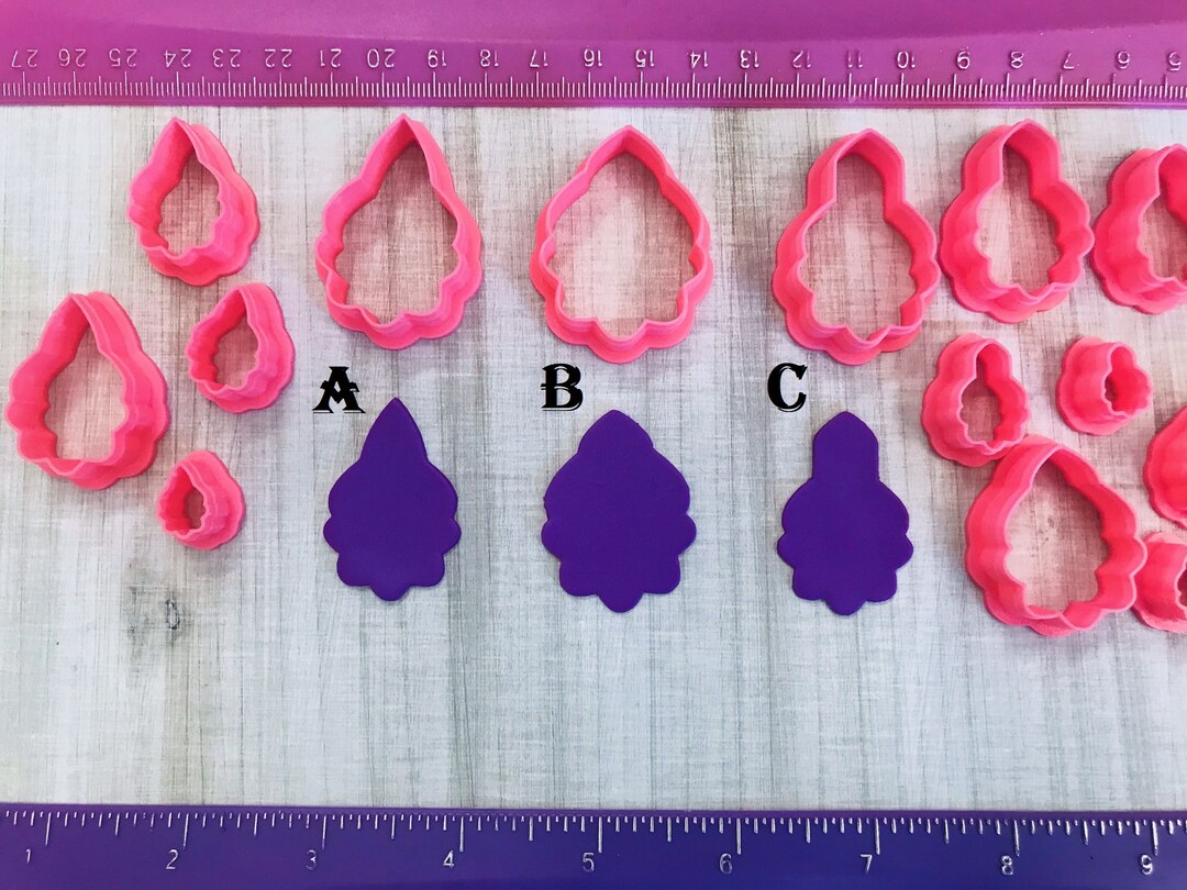 Puffy Waves Cutter Earing Shape for Polymer Clay Jewelry Earing Making ...