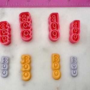 Halloween BOO Cutters for Cookie or Fondant & Polymer Clay, Jewelry ...