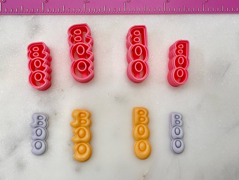 Halloween BOO Cutters for Cookie or Fondant & Polymer Clay, Jewelry ...