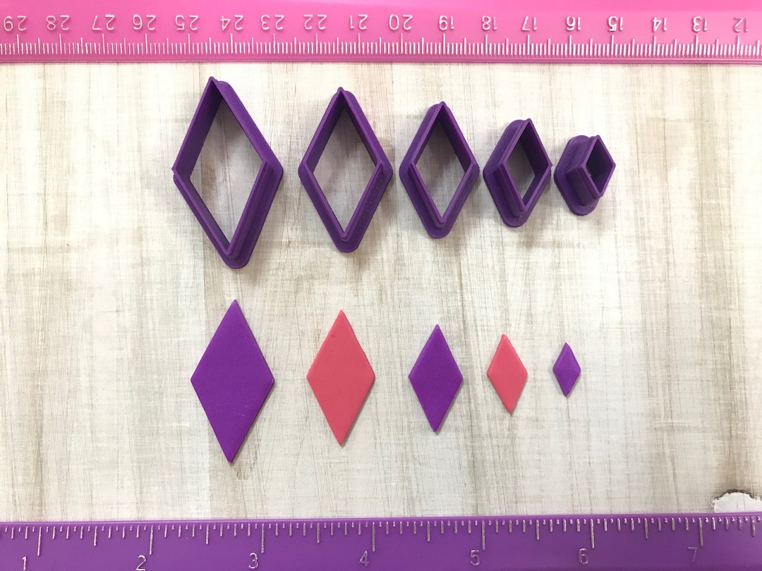 Rhombus Diamond Cutter for Cookie Fondant Cutter or Polymer Clay ...