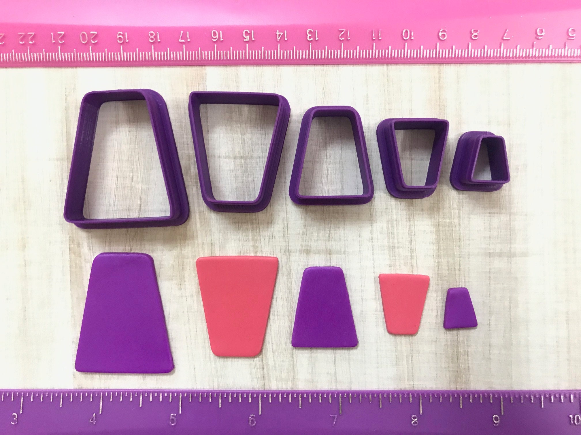 Long Trapezoid Cutter for Polymer Clay Jewelry Earring Making - Etsy