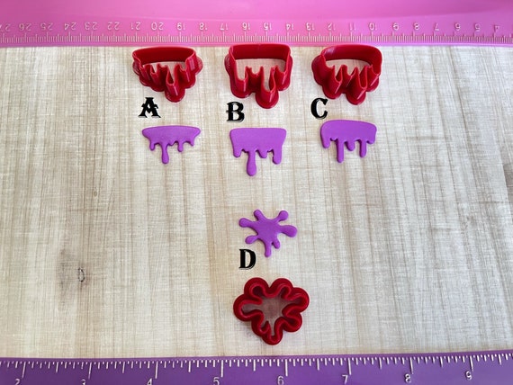 Halloween Blood Liquid Drip Cutters for Cookie or Fondant & - Etsy