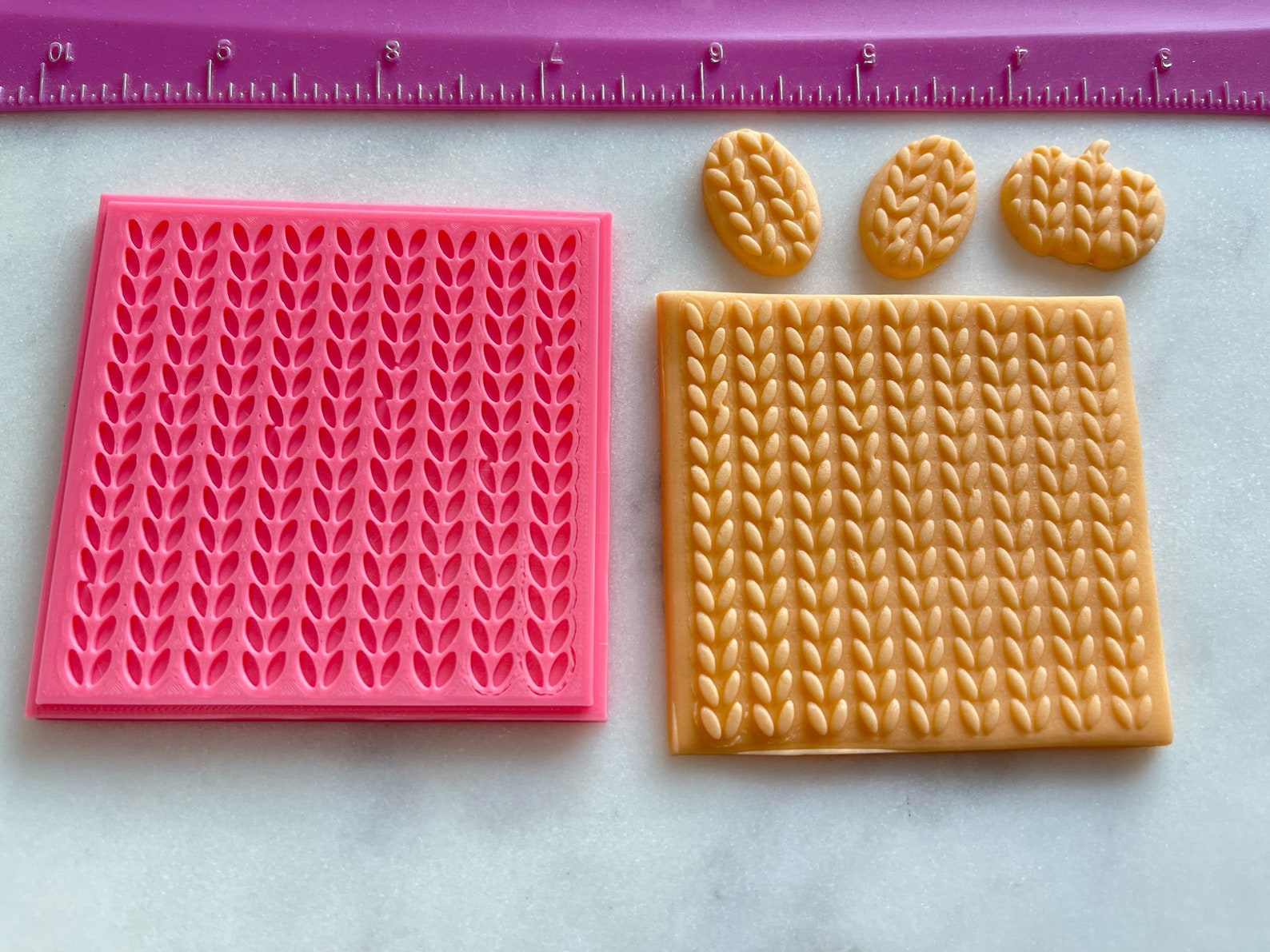Knit Texture Mat for Polymer Clay Jewelry Earrings Making Texture Skin ...
