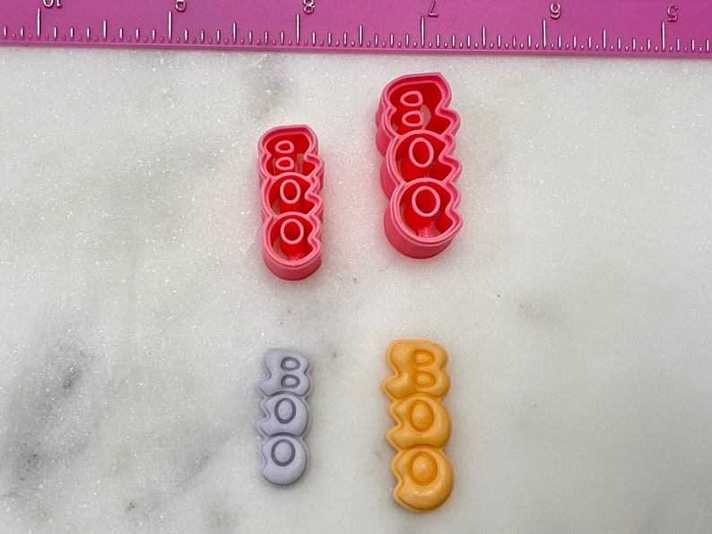 Halloween BOO Cutters for Cookie or Fondant & Polymer Clay, Jewelry ...