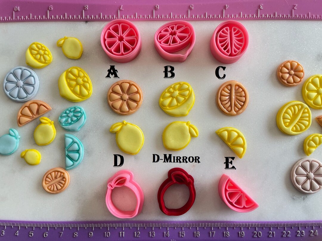Citrus Orange Lemon Cutters Fruit Slice for Cookie Fondant & Polymer ...