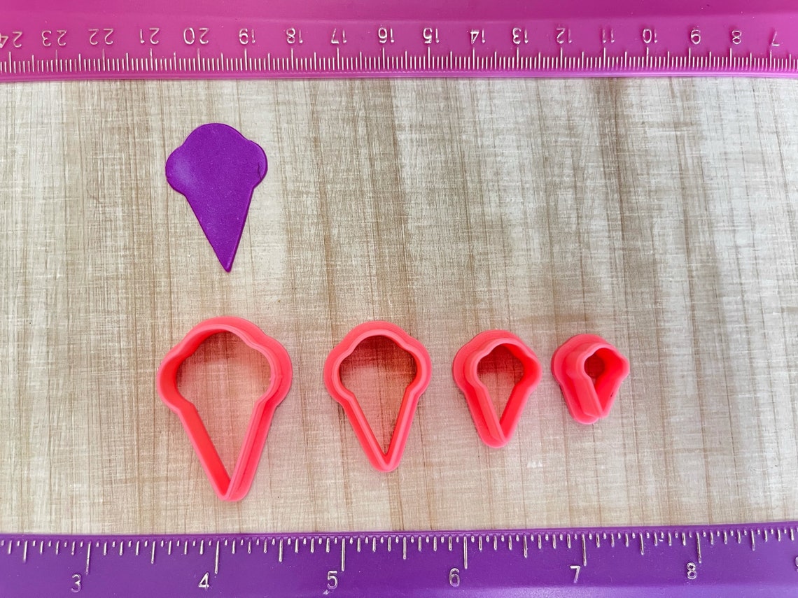 Ice Cream Cone Cutter for Cookie Fondant Cutter or Polymer Clay ...
