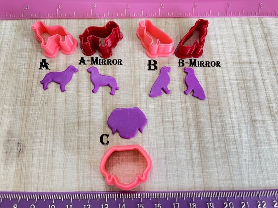Golden Retriever Puppy Dog Animal Cutters for Polymer Clay - Etsy