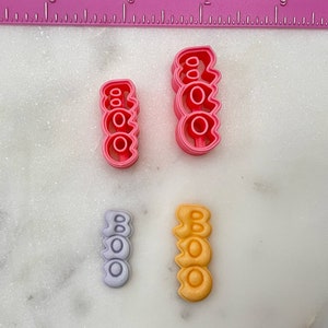 Halloween BOO Cutters for Cookie or Fondant & Polymer Clay, Jewelry ...