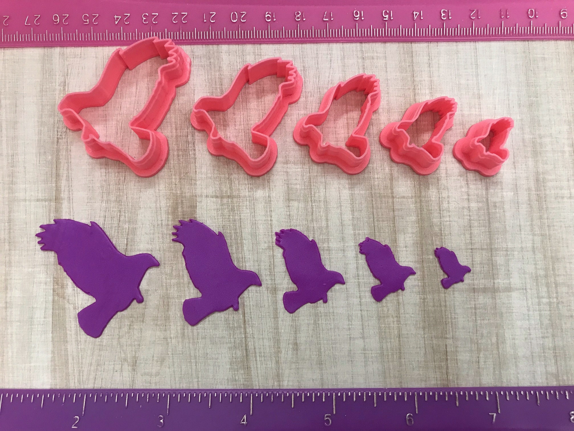 Birds Cutters Dove Hummingbird Eagle Animals for Cookie or | Etsy