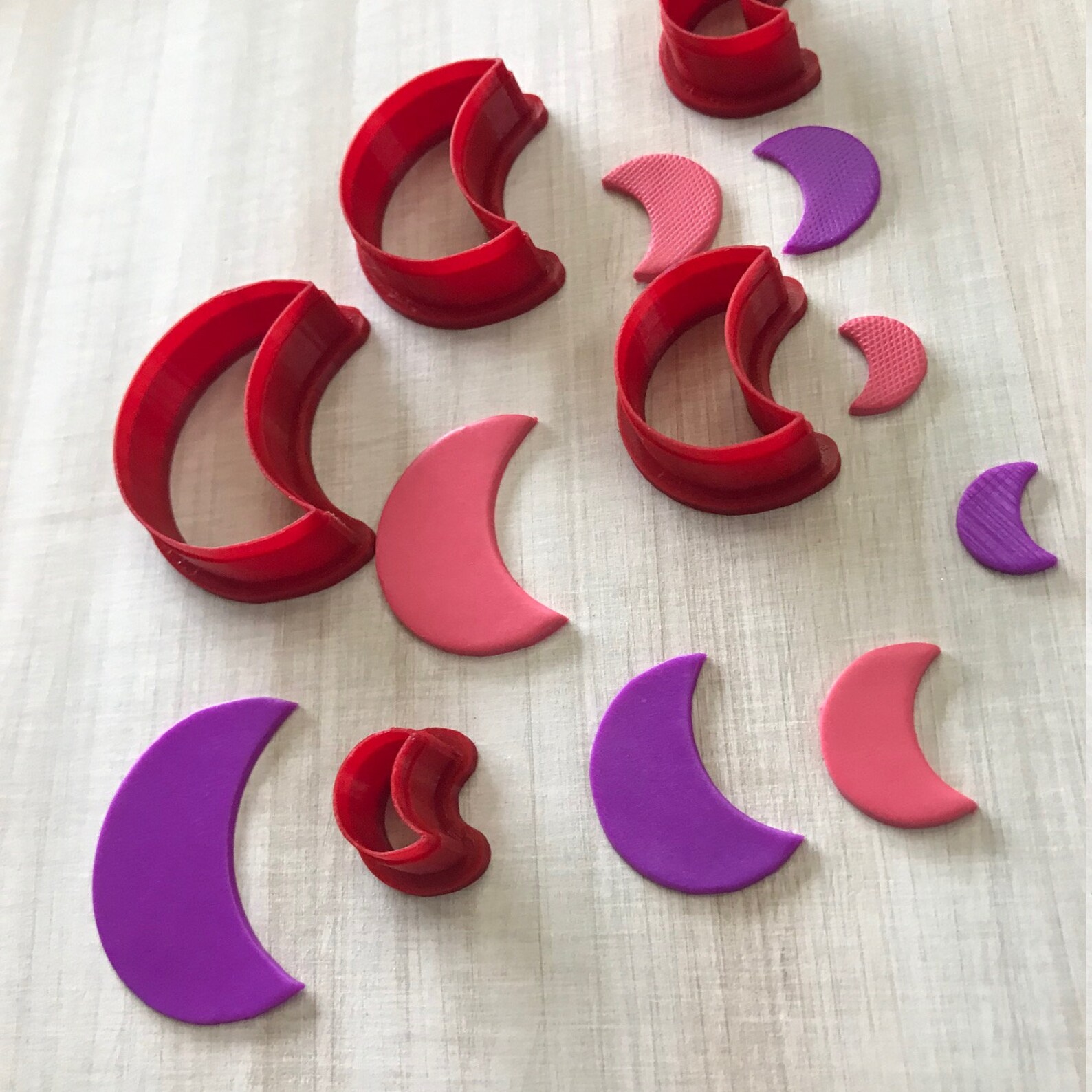 Moon Cutter Cookie or Fondant Cutter and Polymer Clay Jewelry - Etsy