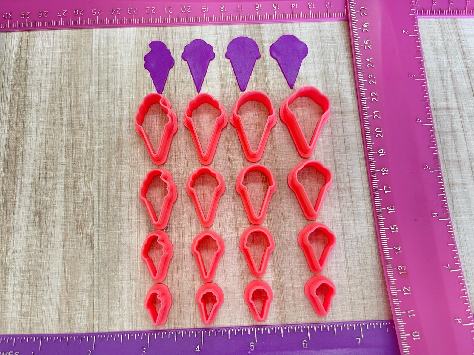 Ice Cream Cone Cutter for Cookie Fondant Cutter or Polymer Clay ...