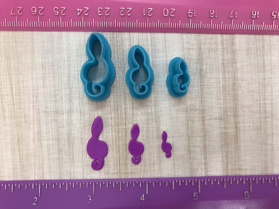 Music Note Cutters Cookie or Fondant Cutter or Polymer Clay | Etsy