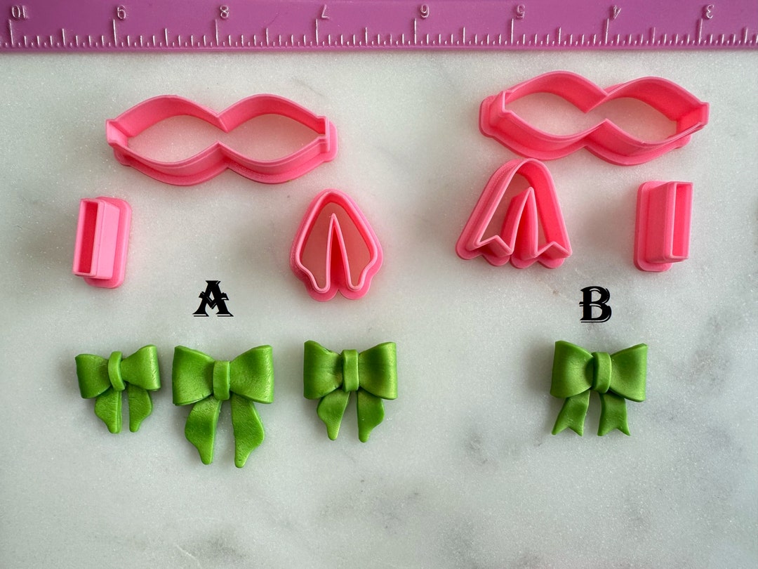 Ribbon Bow Cutters for Christmas Cookie or Fondant & Polymer Clay ...