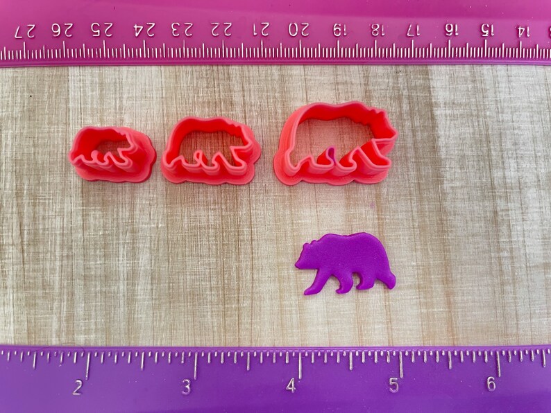 Bear or Grizzly Polar Bear Cutters for Cookie Fondant Cutter - Etsy