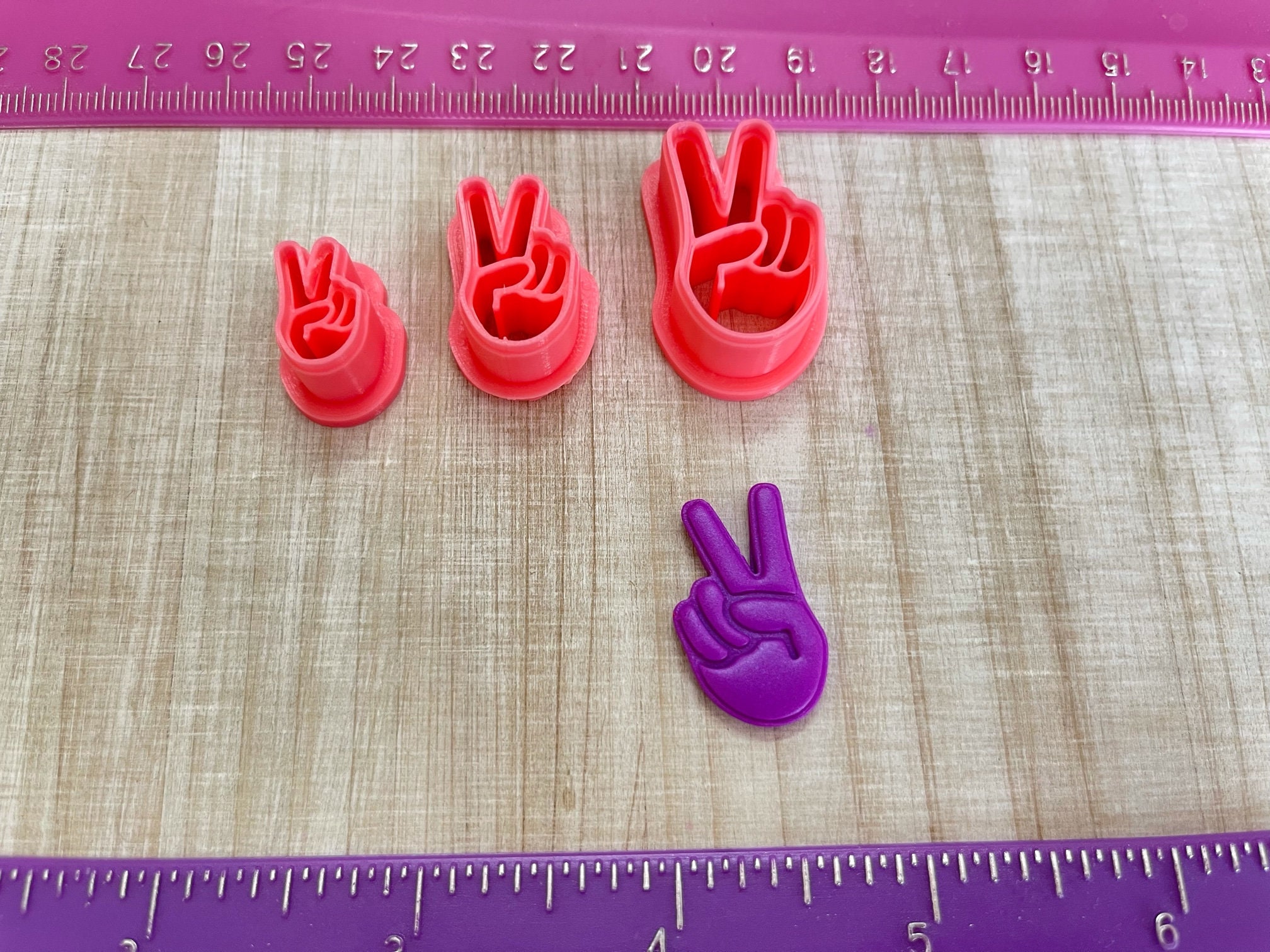 Peace Sign Embossing Cutter for Cookie or Fondant & Polymer Clay ...