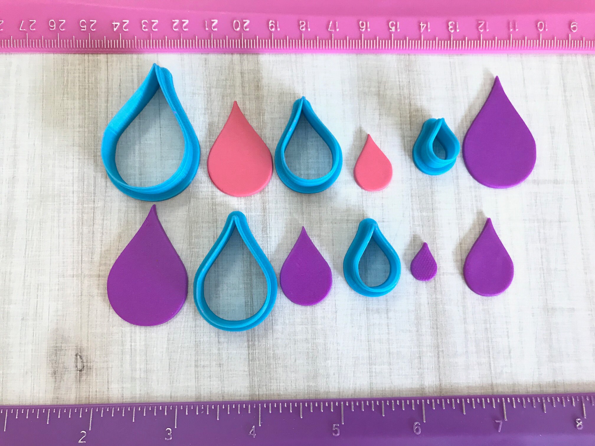 Tear Drop Cutter for Cookie or Fondant & Polymer Clay Jewelry - Etsy