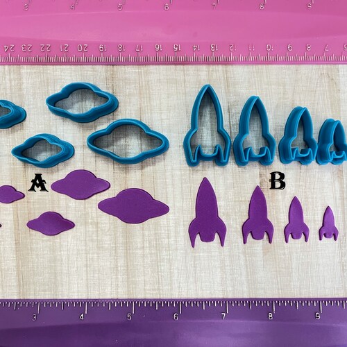 UFO Spaceship Planet Rocket Cutters for Polymer Clay Jewelry | Etsy