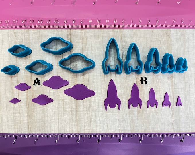 UFO Spaceship Planet Rocket Cutters for Polymer Clay Jewelry - Etsy