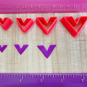 V Shape Cutter Earing Shape for Polymer Clay Jewelry Earing Making ...
