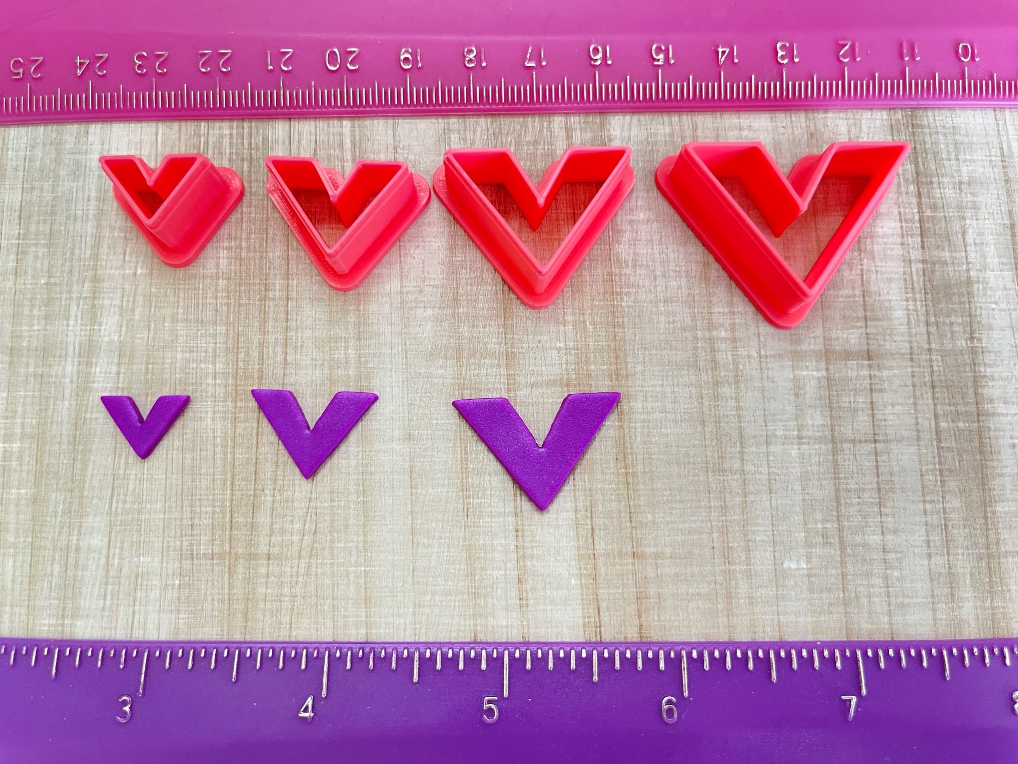 V Shape Cutter Earing Shape for Polymer Clay Jewelry Earing | Etsy