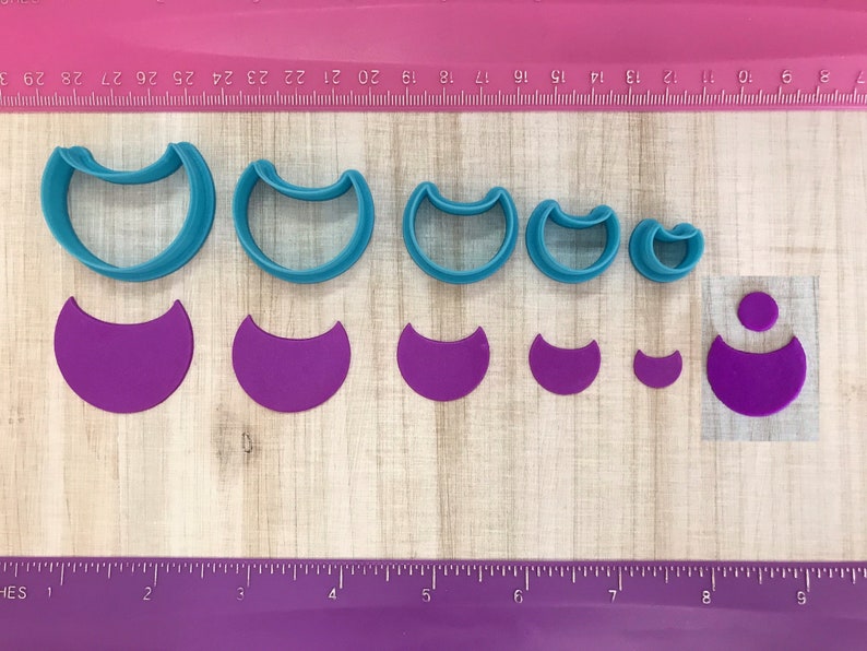 Bite-cut Circle Cutter or Moon Bite for Cookie or Fondant | Etsy