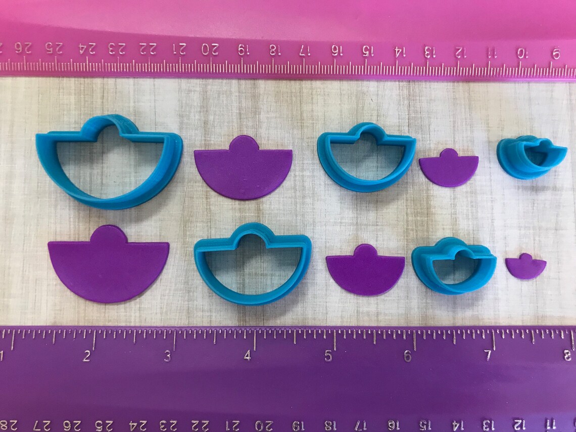 Half Round Circular Doughnut Cutter for Polymer Clay Jewelry | Etsy