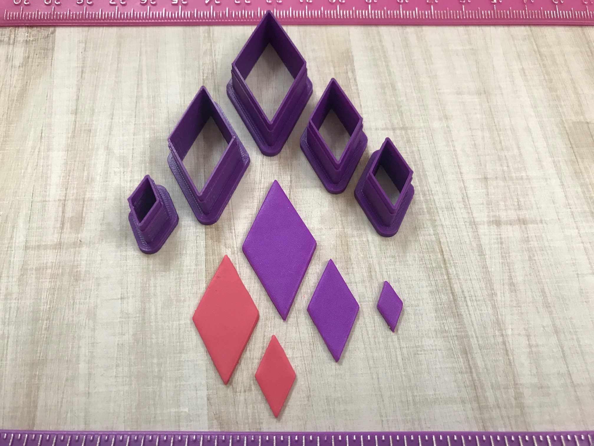 Rhombus Diamond Cutter for Cookie Fondant Cutter or Polymer Clay ...