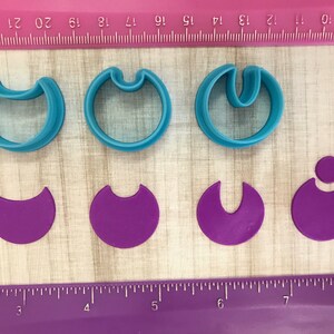 Bite-cut Circle Cutter or Moon Bite for Cookie or Fondant Cutter ...