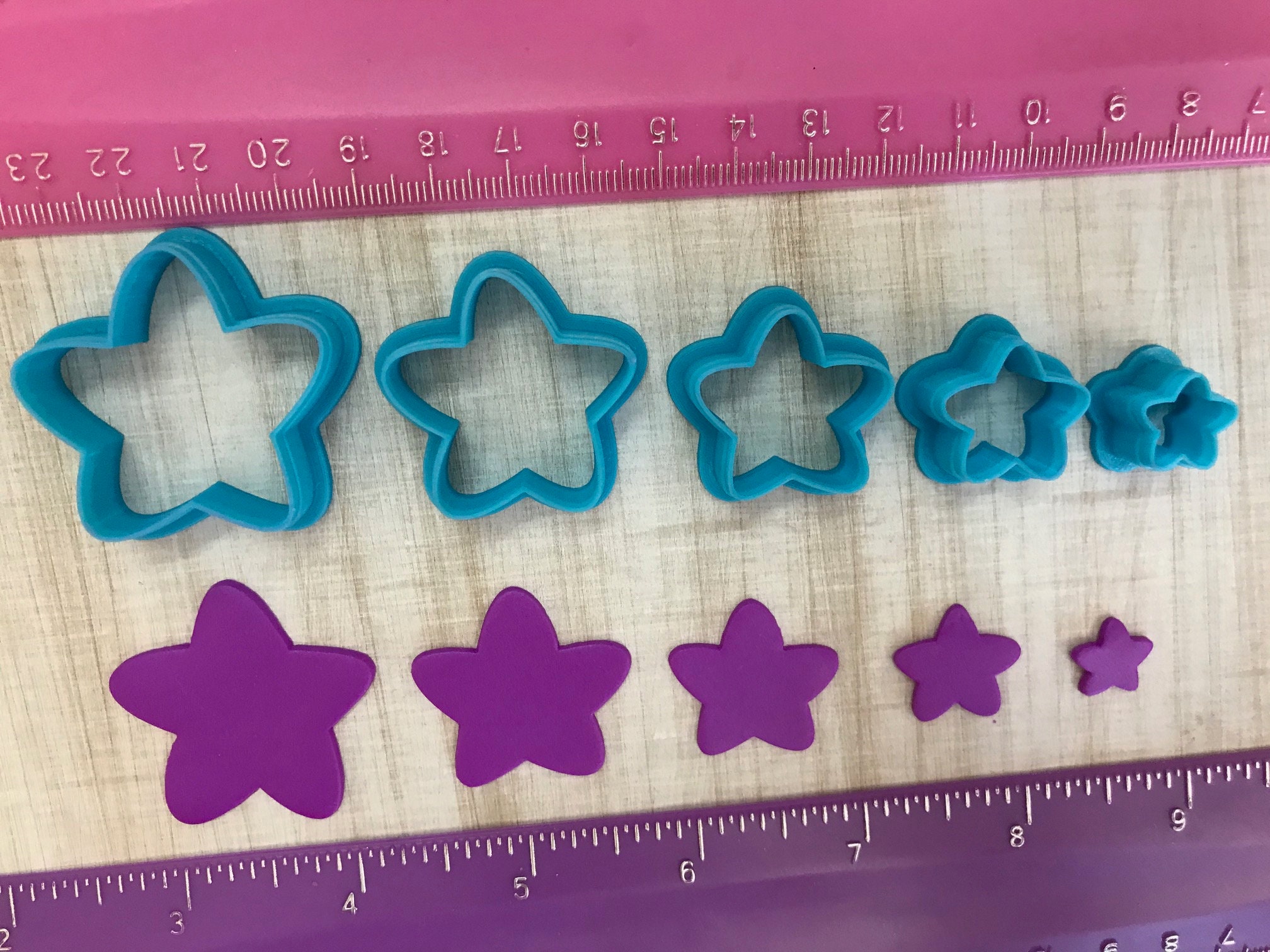 Rounded Star Starfish Cutter for Polymer Clay Jewelry Earring - Etsy