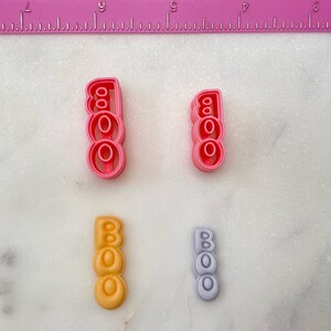 Halloween BOO Cutters for Cookie or Fondant & Polymer Clay, Jewelry ...