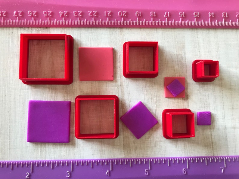 Square Cutter for Polymer Clay Jewelry Making 560 | Etsy