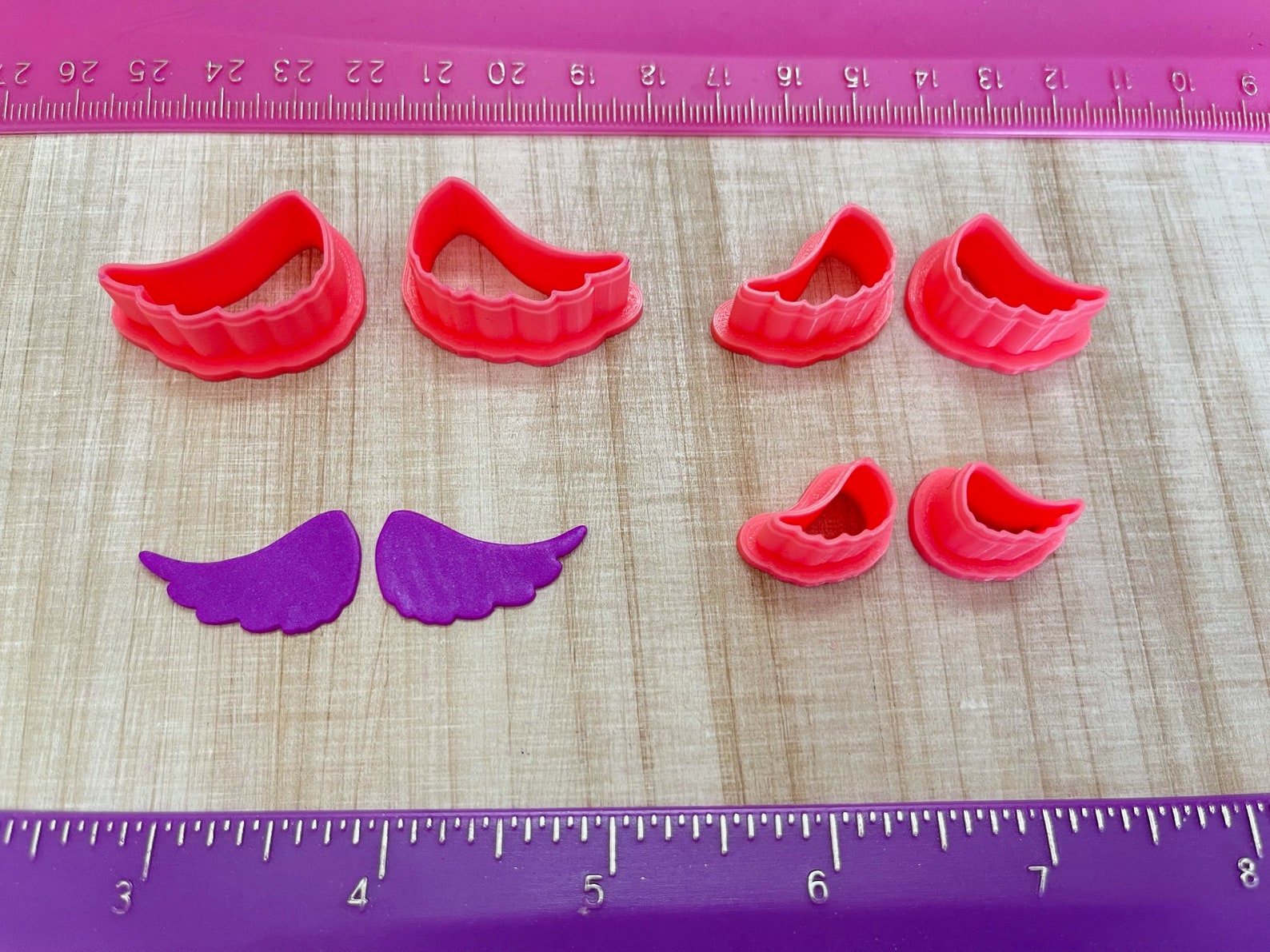 Wings and Angel Wings Set Cutters for Polymer Clay Jewelry Earring ...