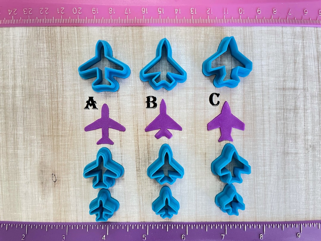 Jet Airplane Cutter for Polymer Clay Jewelry Earring Making Cookie ...