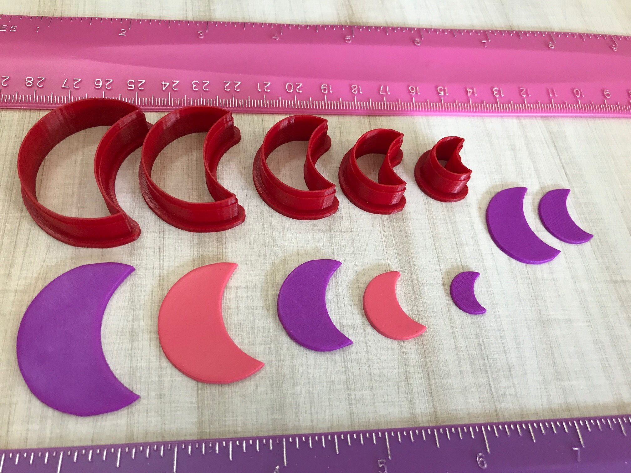 Moon Cutter Cookie or Fondant Cutter and Polymer Clay Jewelry - Etsy