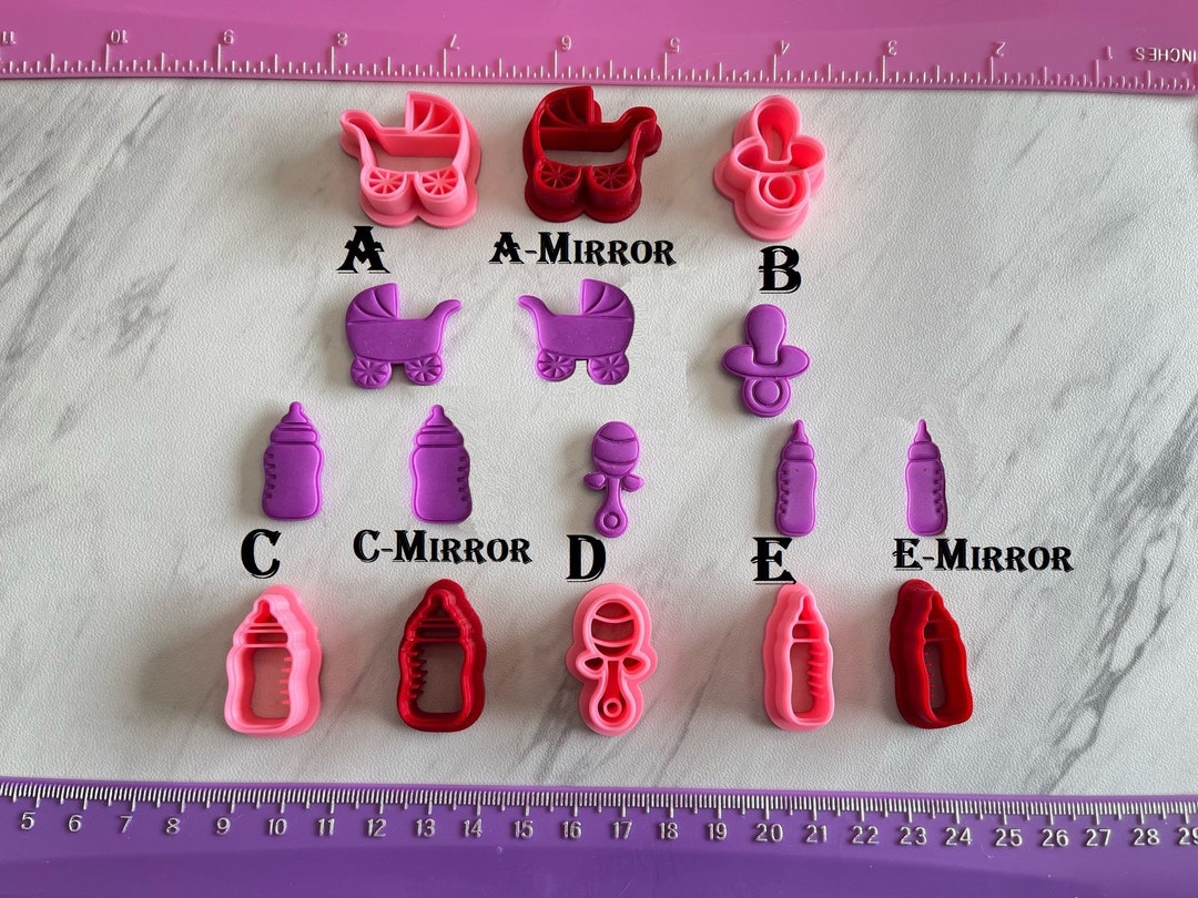Baby Cutters Shower Carriage Stroller Bottle Rattle Pacifier Cookie ...
