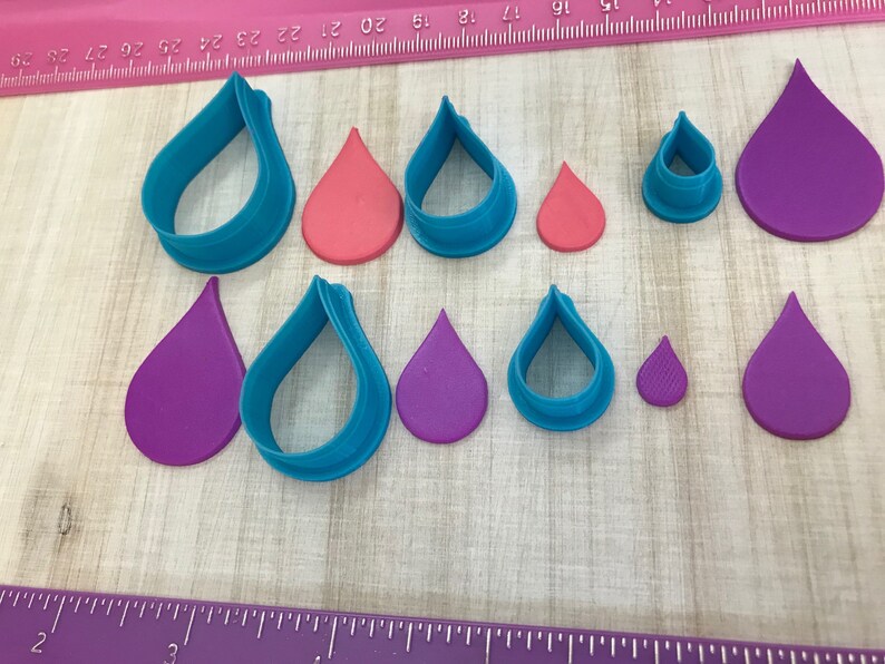 Tear Drop Cutter for Cookie or Fondant & Polymer Clay Jewelry | Etsy