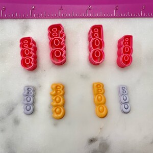 Halloween BOO Cutters for Cookie or Fondant & Polymer Clay, Jewelry ...