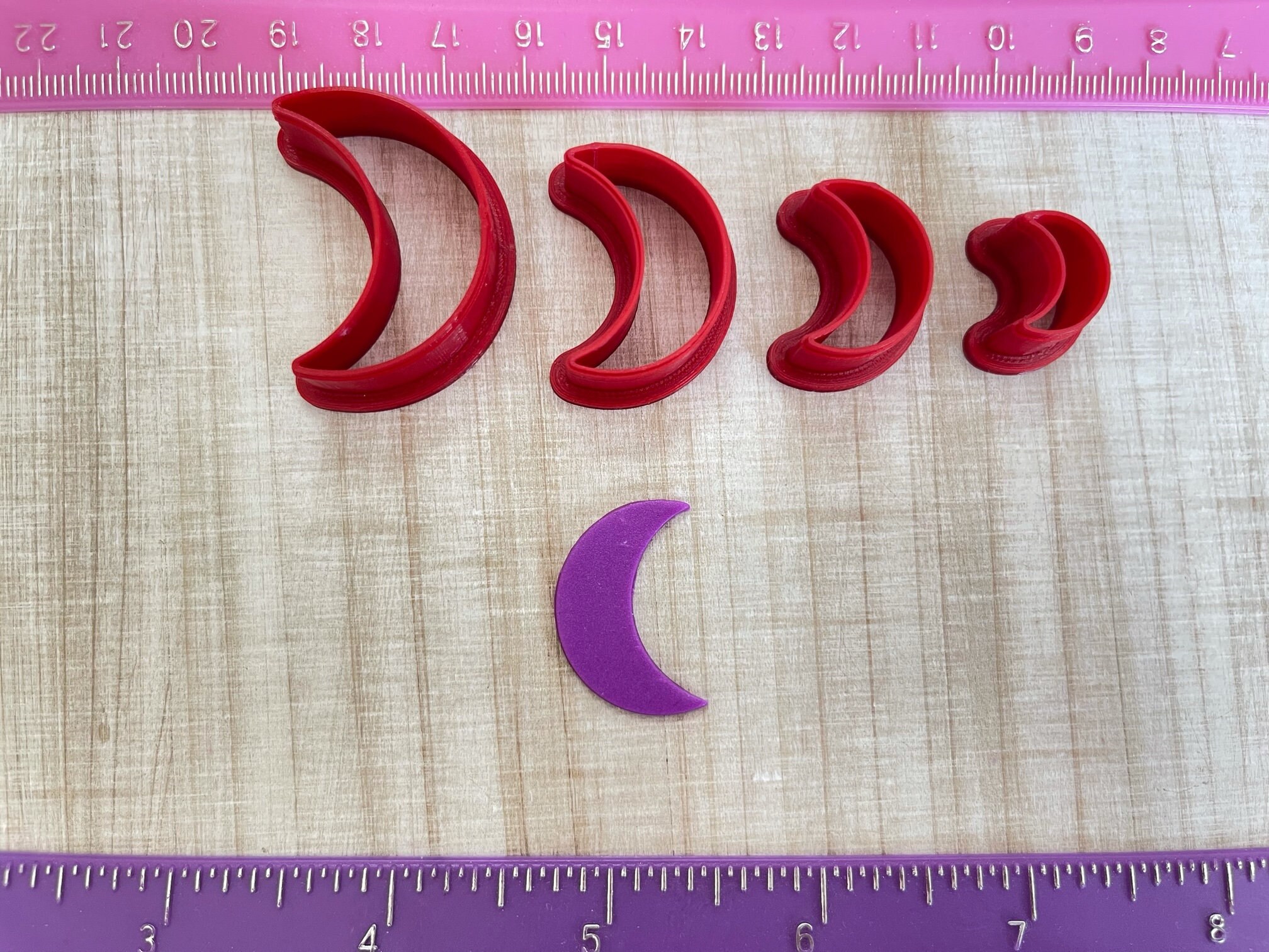 Moon Cutter Cookie or Fondant Cutter and Polymer Clay Jewelry - Etsy