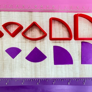 Quarter Circle Cutter for Cookie or Fondant Cutter and Polymer - Etsy